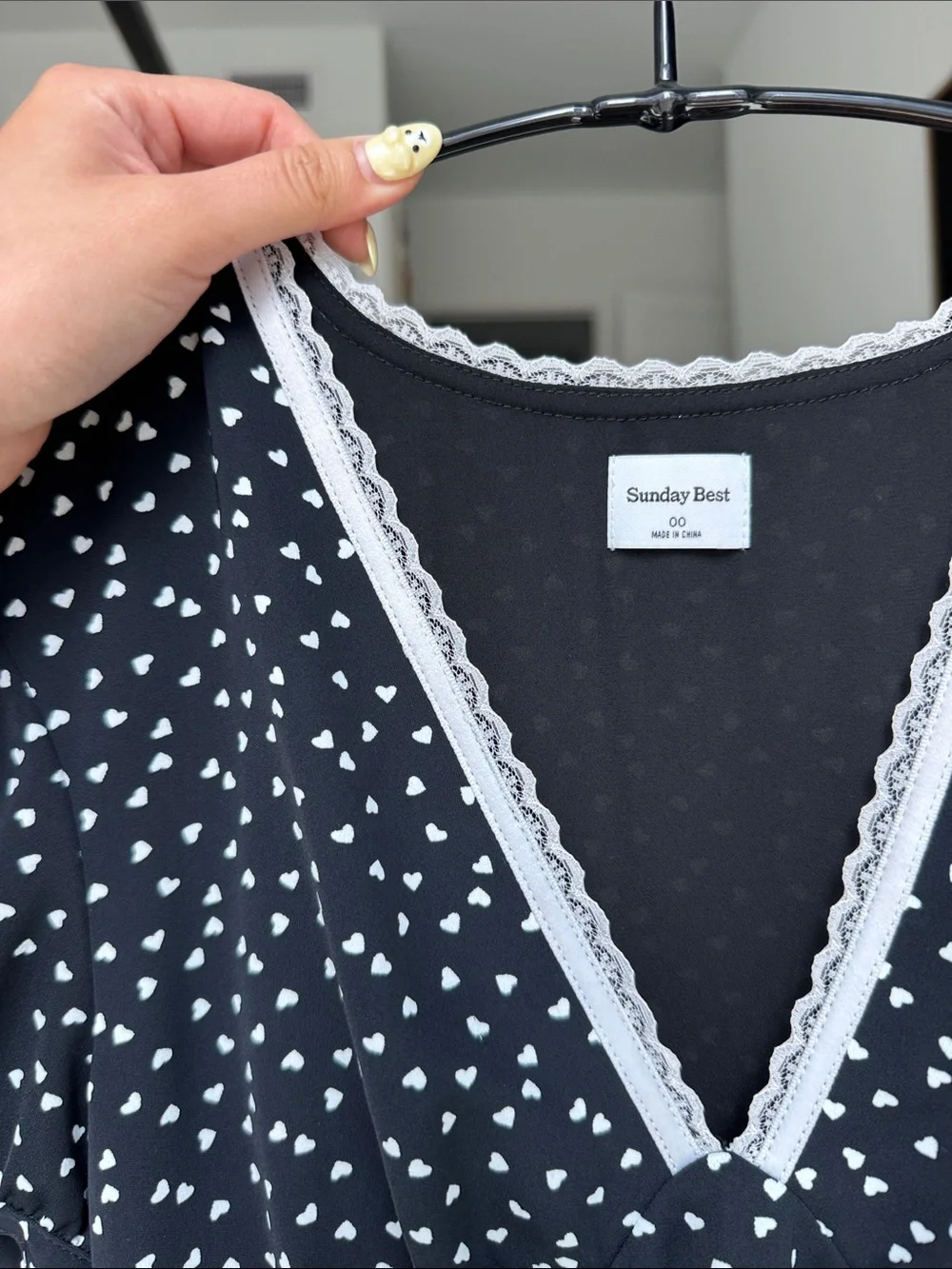 Sunday Best | Dresses | Aritzia Sunday Best Black Mini Dress With White ...